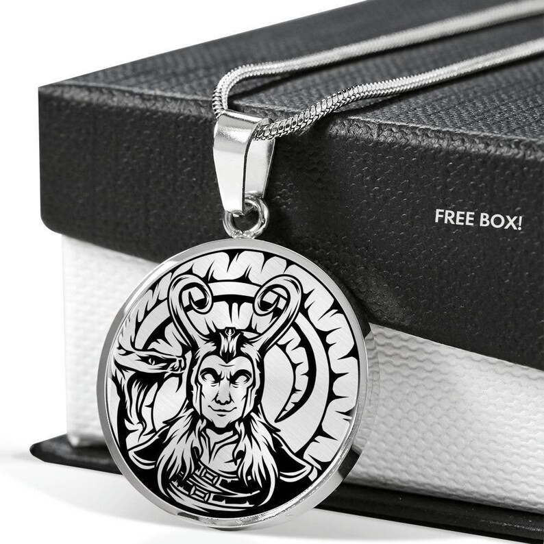 Loki Necklace Loki Pendant Norse God of Mischief Viking - Etsy