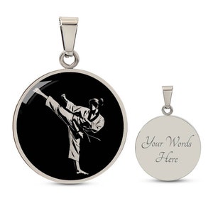 Personalized Taekwondo Necklace, Taekwondo Gift for Girls, Taekwondo ...