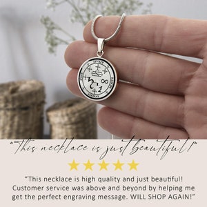 Sigil of Archangel Azrael Necklace, Whom God Helps, Seal of Azrael ...