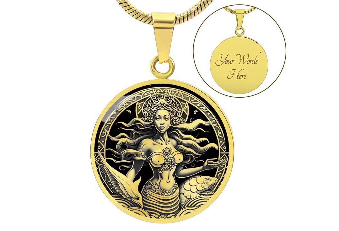 Orisha Yemaya Necklace, Yoruba Goddess and Queen of the Seas, Protector ...