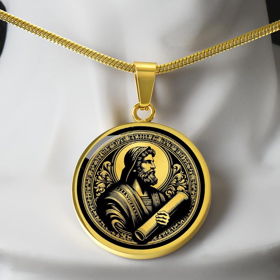 Saint Joshua Necklace, St Joshua Medal, Patron of Spies & Intelligence ...
