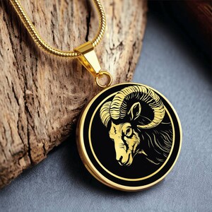 Personalized Ram Necklace, Ram Gift, Ram Pendant, Ram Jewelry, Birthday ...