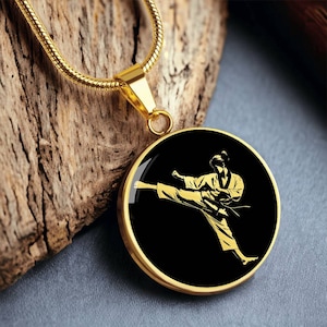 Personalized Taekwondo Necklace, Taekwondo Gift for Girls, Taekwondo ...
