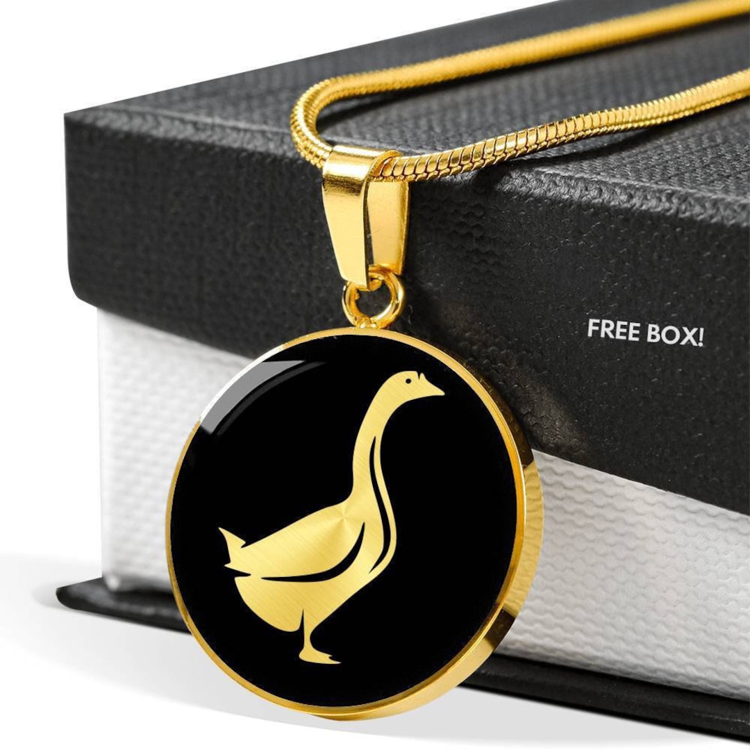 Goose Necklace, Goose Gift, Goose Pendant, Goose Jewelry, Goose Charm ...