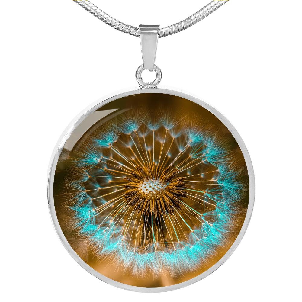 Dandelion Necklace, Dandelion Pendant, Dandelion Jewelry, Wish Necklace ...