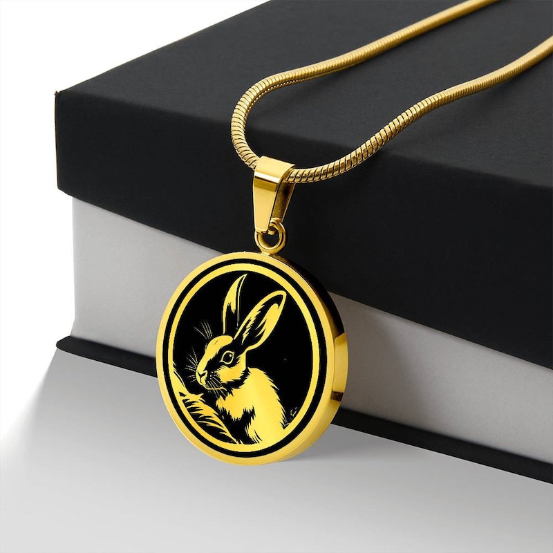 Bunny Necklace - Etsy