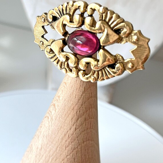Ginnie Johansen Victorian Revival Ornate Amethyst Gla… - Gem