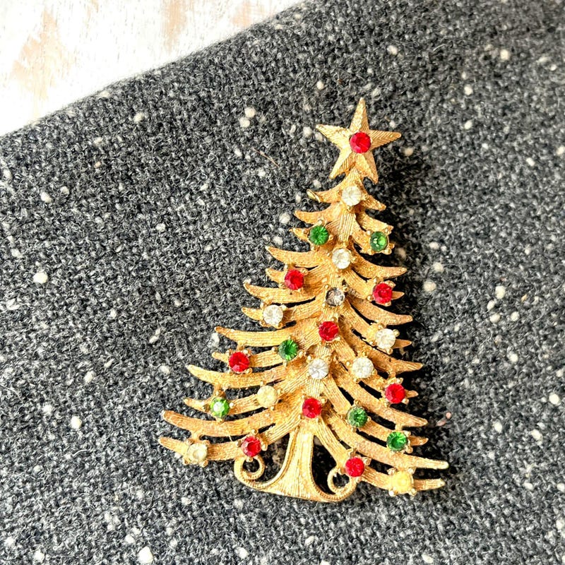 Christmas Tree Brooch - Etsy