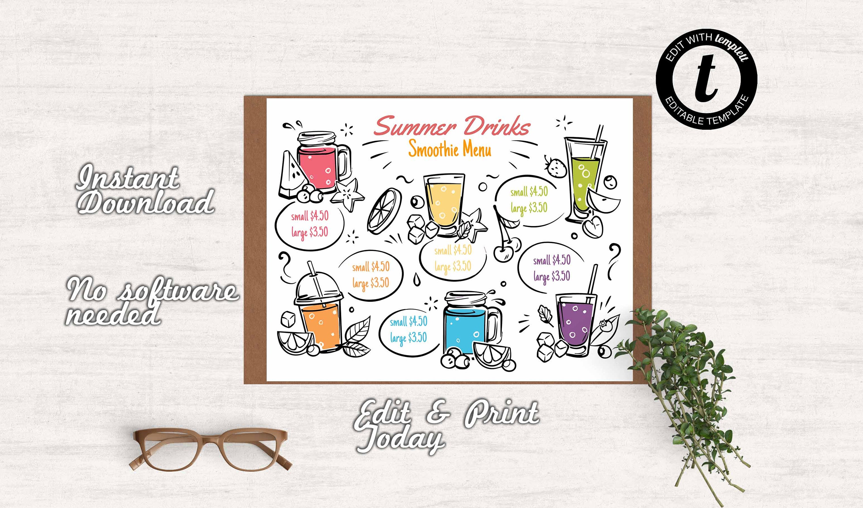 Bubble Tea Menu, Summer Drink Menu, Smoothie Menu, Fruit Drink Menu ...