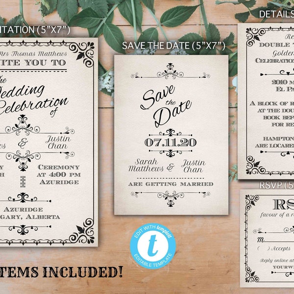 Vintage Invitation - Etsy