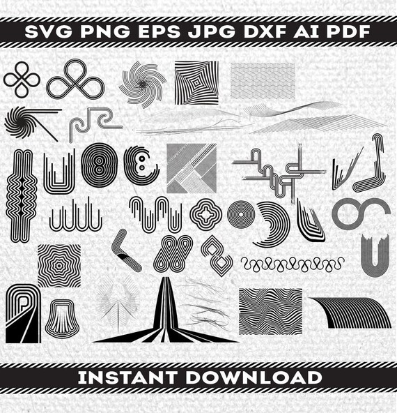 Line Art Bundle Pack SVG Cut File Line Art SVG Vector Pdf - Etsy