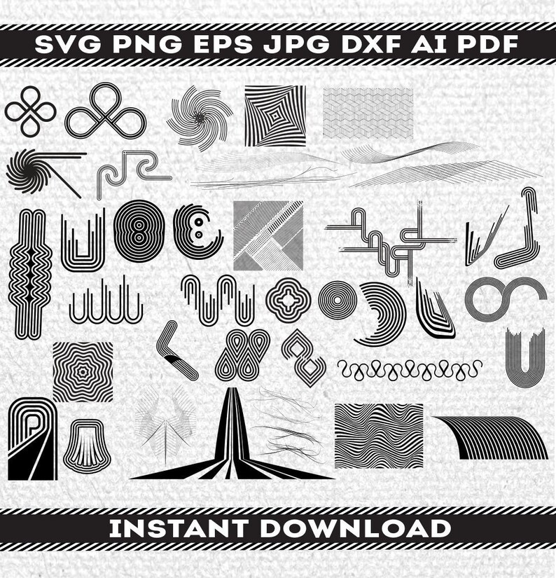 Line Art Bundle Pack SVG Cut File Line Art SVG Vector Pdf - Etsy