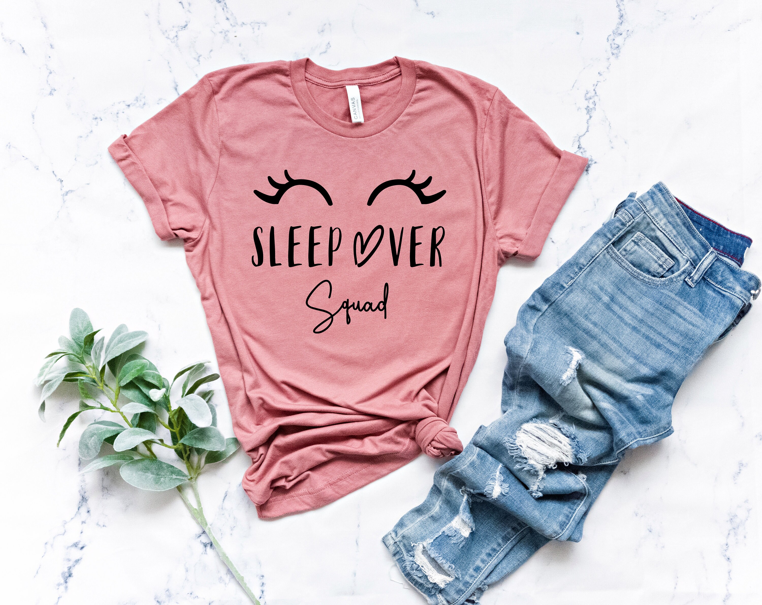 Sleepover Squad Shirt Slumber Party Shirts Etsy