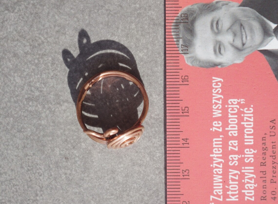 Pure Copper Wire Ring Wire Wrapped Ring Snail. Gift for - Etsy