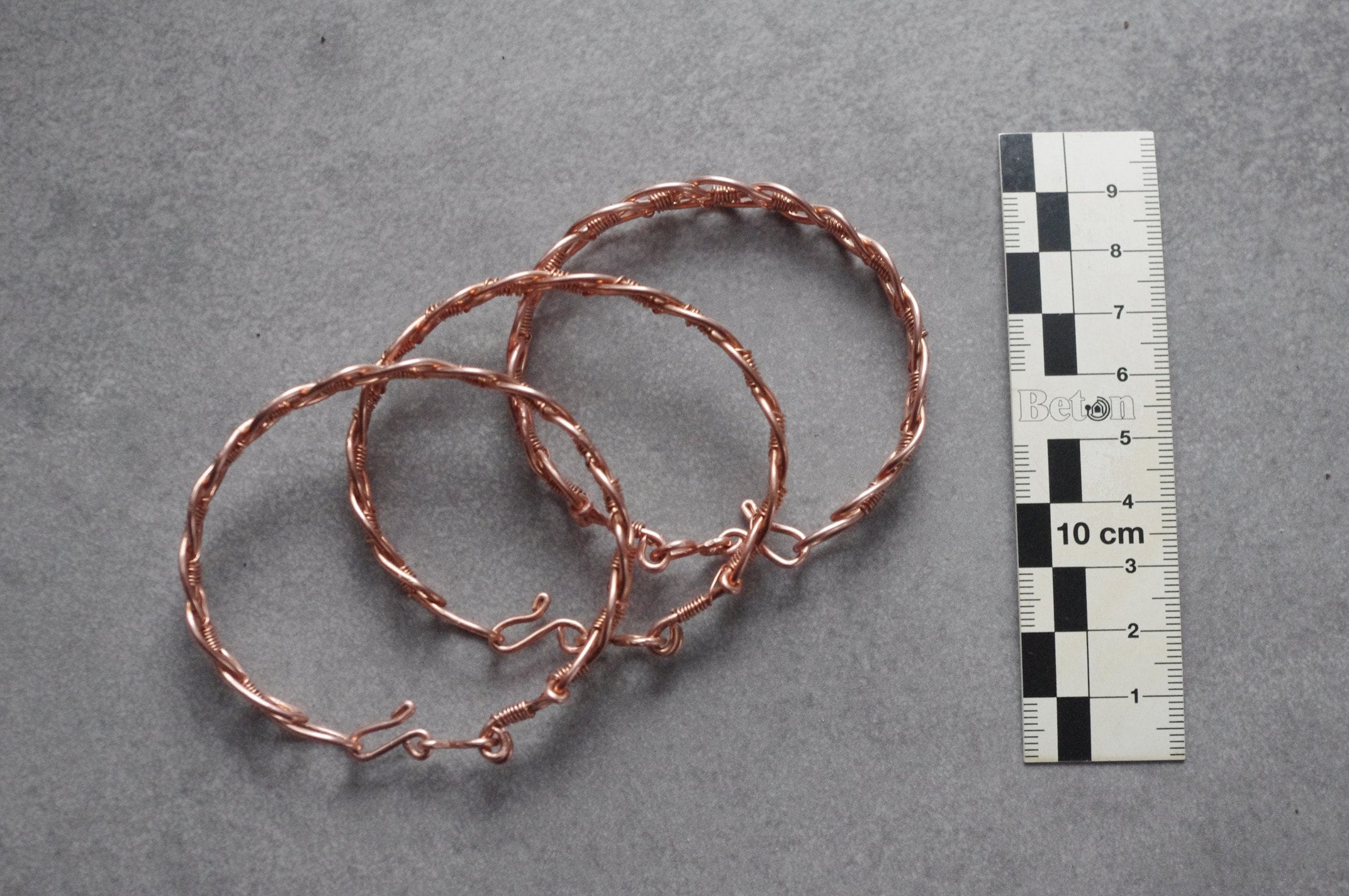 Pure Copper Bracelet. Wire Wrapped Cuff Bracelet. Double Wave | Etsy