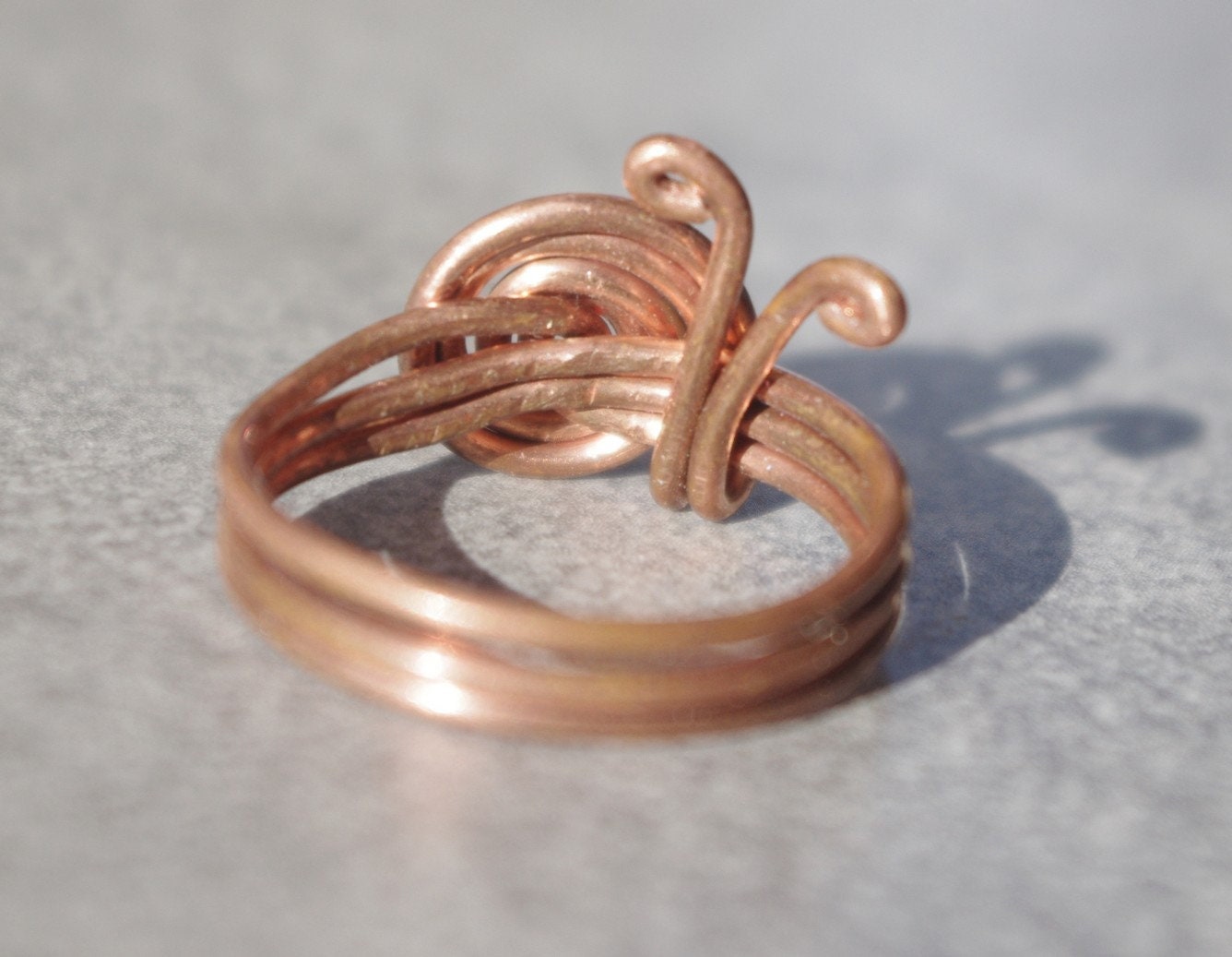 Pure Copper Wire Ring Wire Wrapped Ring Snail. Gift for - Etsy