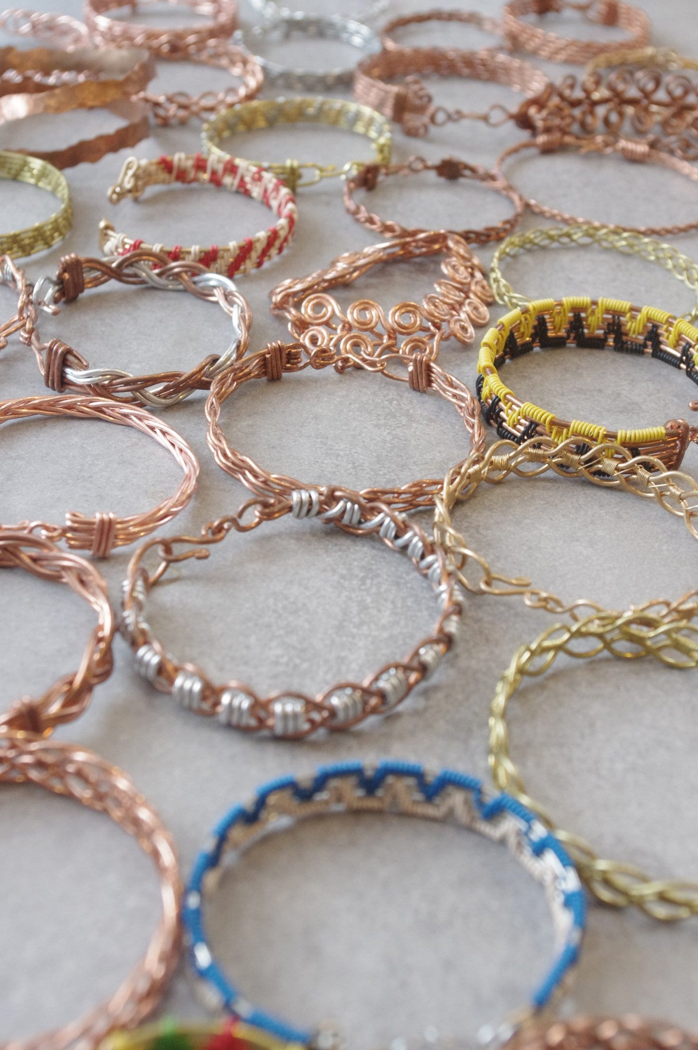 Pure Copper Bracelet. Wire Wrapped Cuff Bracelet. Double Wave | Etsy