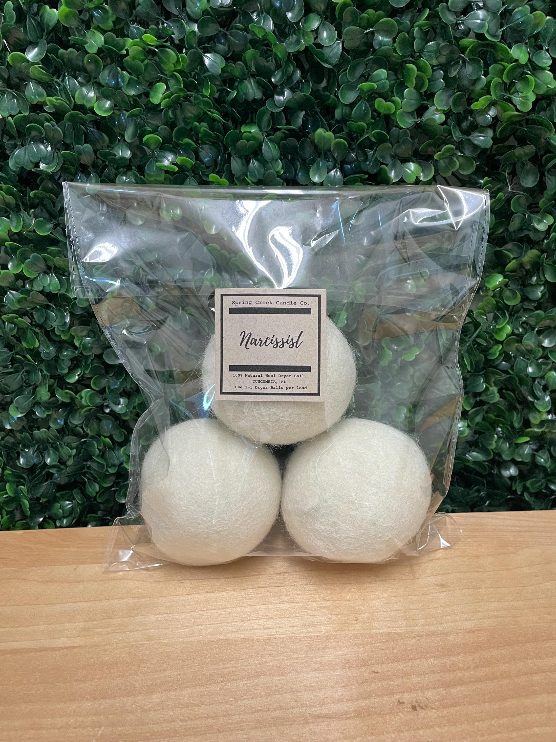 Scented wool dryer balls store
