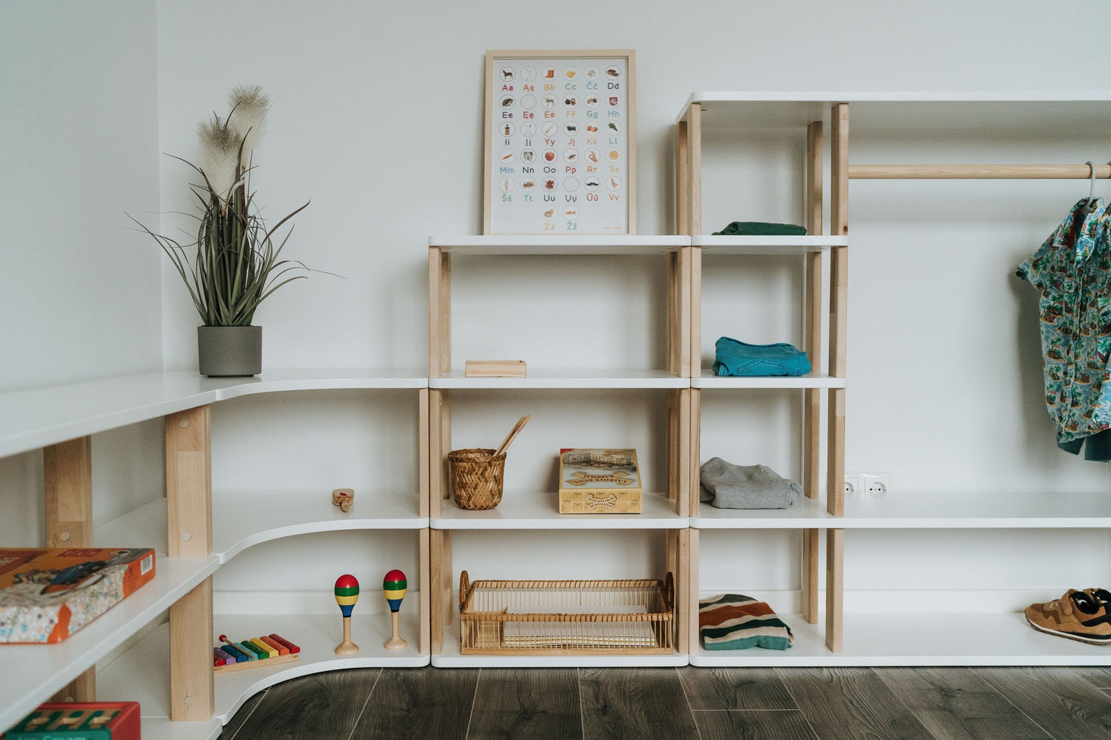 Montessori Shelf / Solid Wood Shelf for Kids / Kids Toy Storage ...