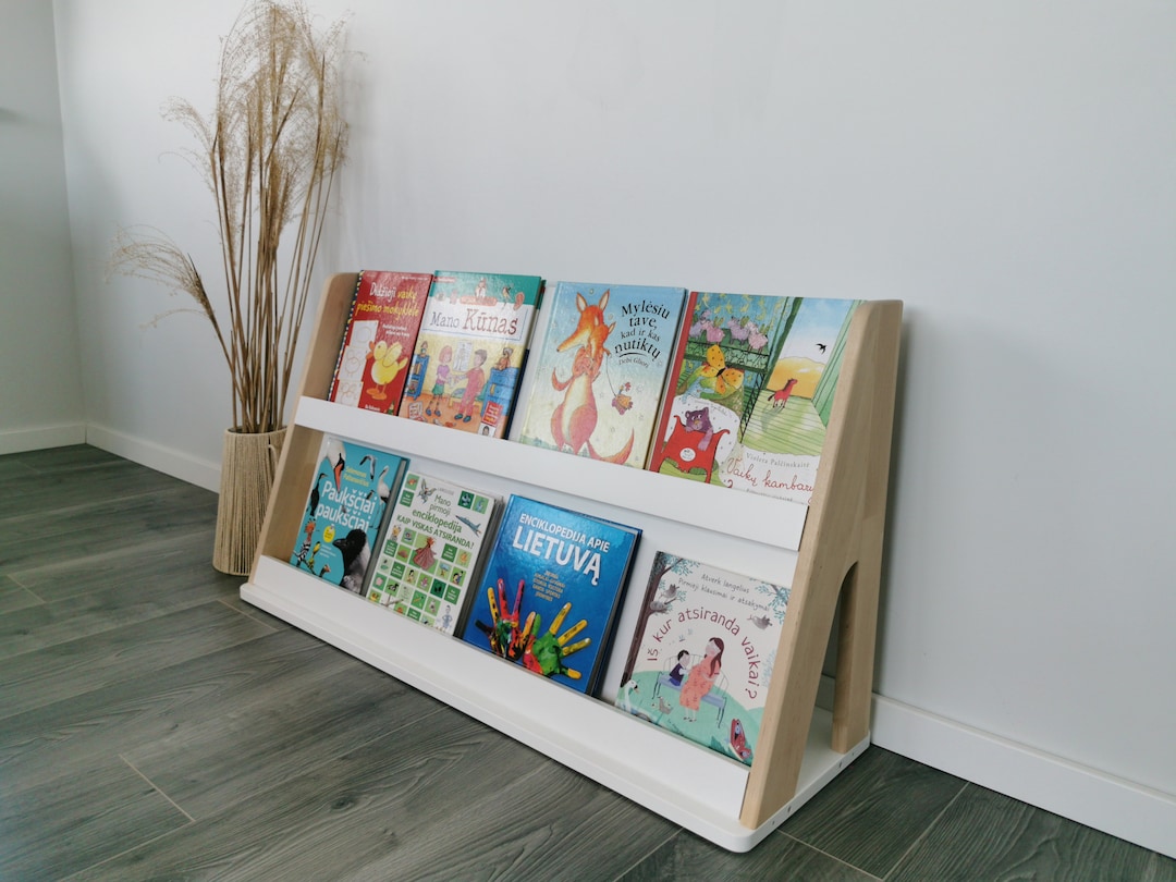 Montessori Bookshelf, Bookshelf for Kids, Montessori Bookcase, Nursery ...