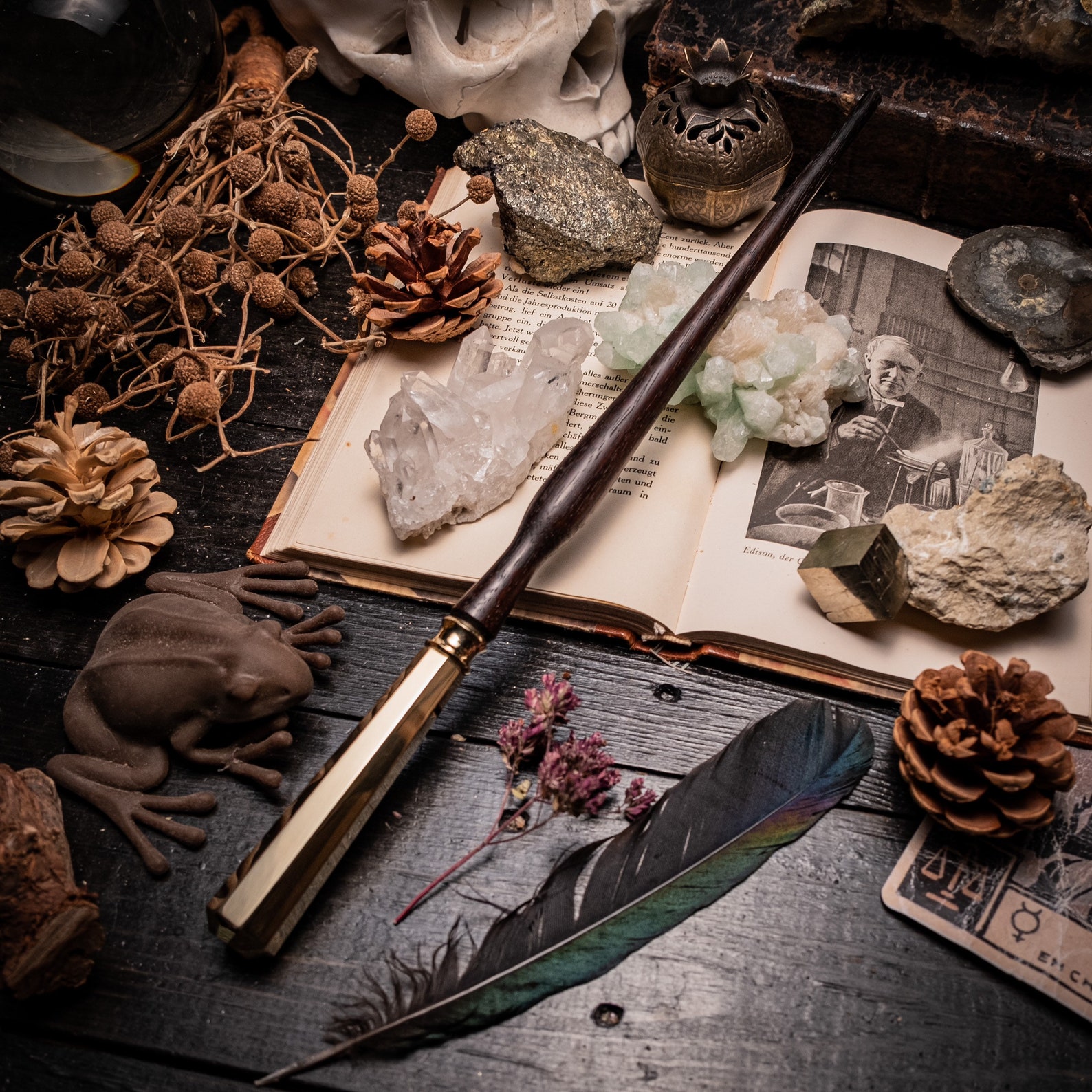 Premium Magic Wand 'reditus Auri'. Highest Quality Wooden Wall Handmade ...