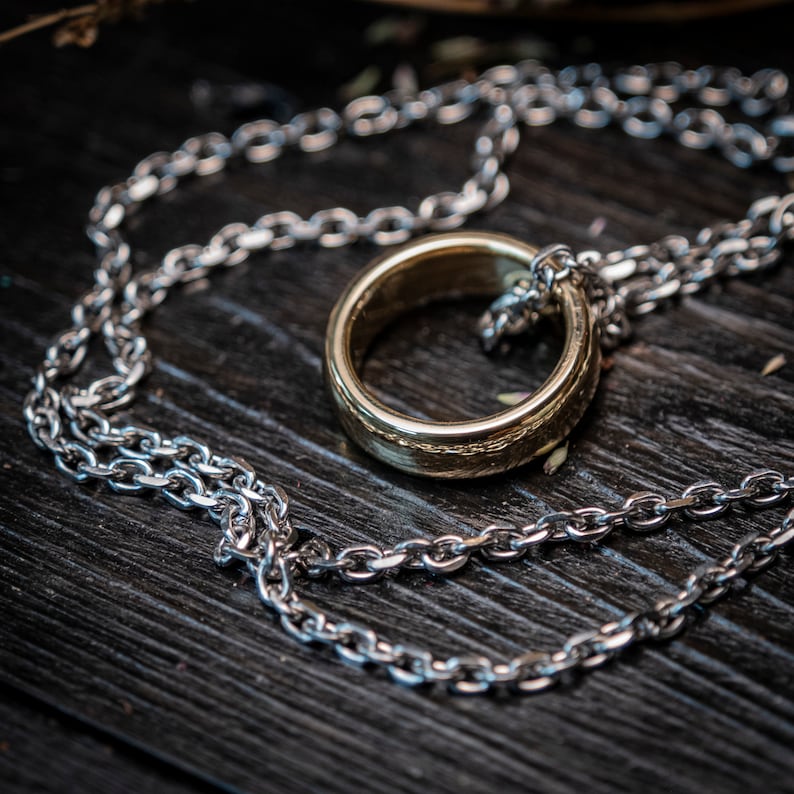 Lord of the Rings the One Ring Made From Solid Brass. - Etsy