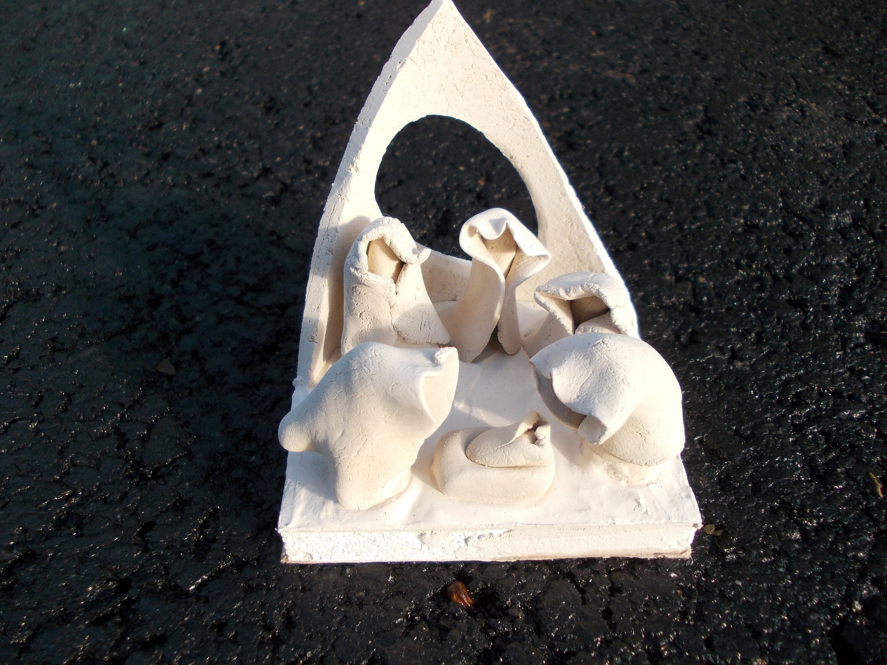 Ceramic nativity set Modern nativity set White nativity set | Etsy