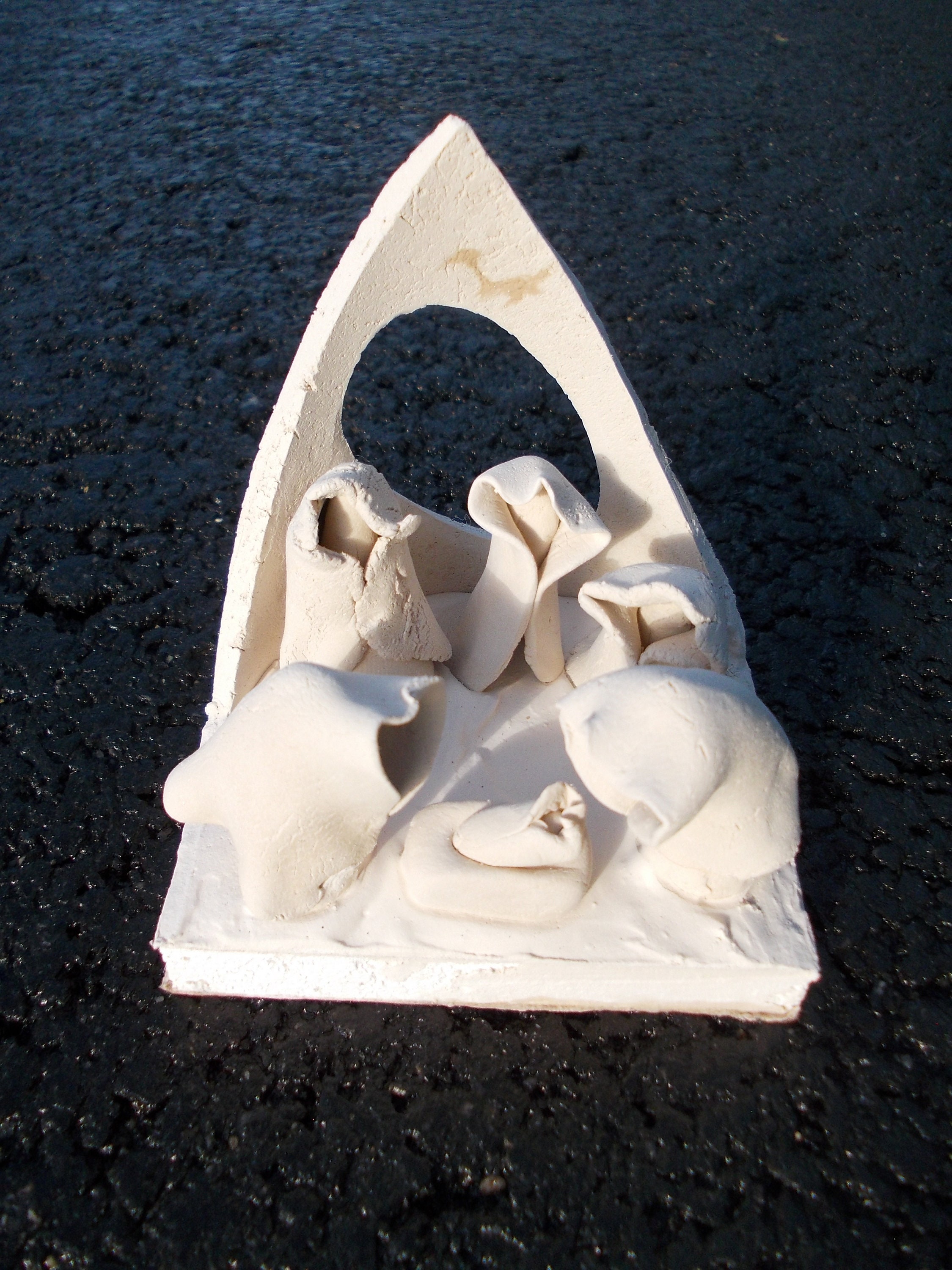 Ceramic nativity set Modern nativity set White nativity set | Etsy