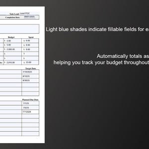 Fillable Project Plan Template (PDF) - Digital Planner Manage Projects ...