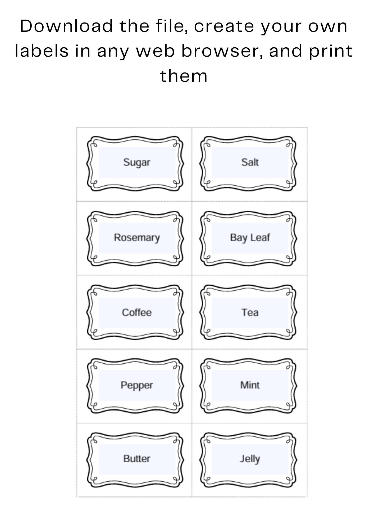 Editable Labels in PDF Size 3 X 1.5 Inch | US Letter | Minimalist Label ...