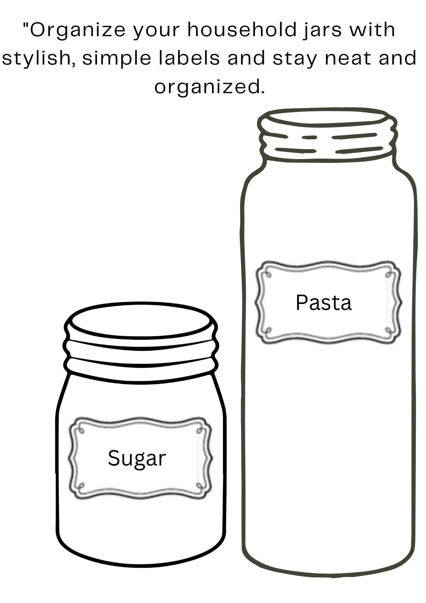 Editable Labels in PDF Size 3 X 1.5 Inch | US Letter | Minimalist Label ...