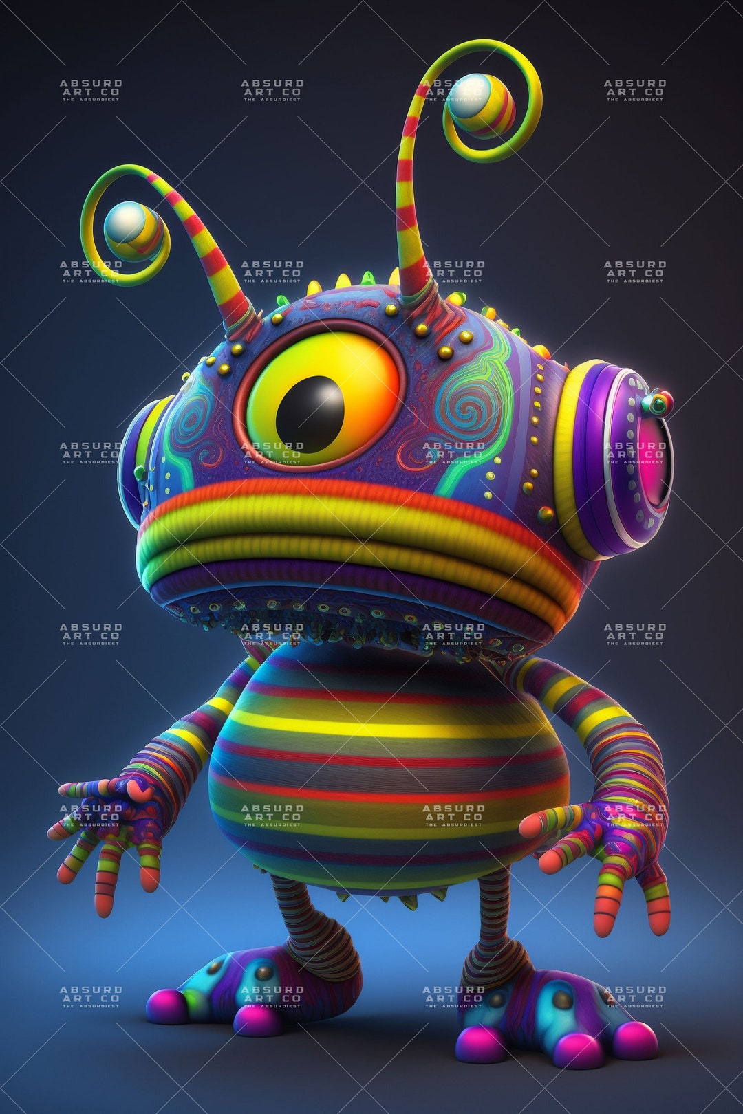 Alaric the Friendly Alien, Absurd Art, Fun Image, Ai-generated Art ...