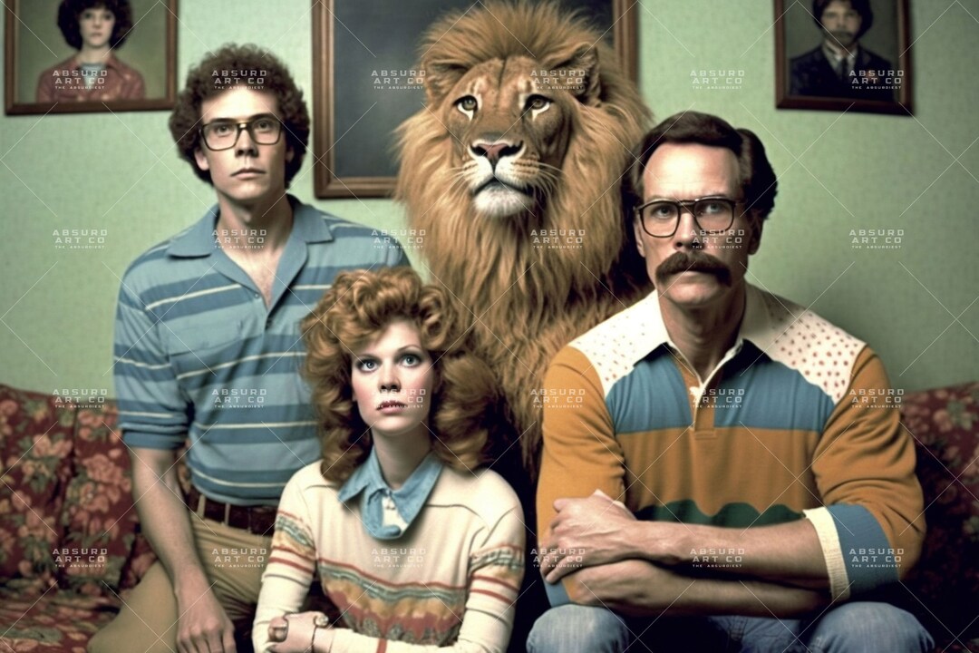 The Lyris Family Sears Style, Awkward Family Portrait, Ai-generated Art ...