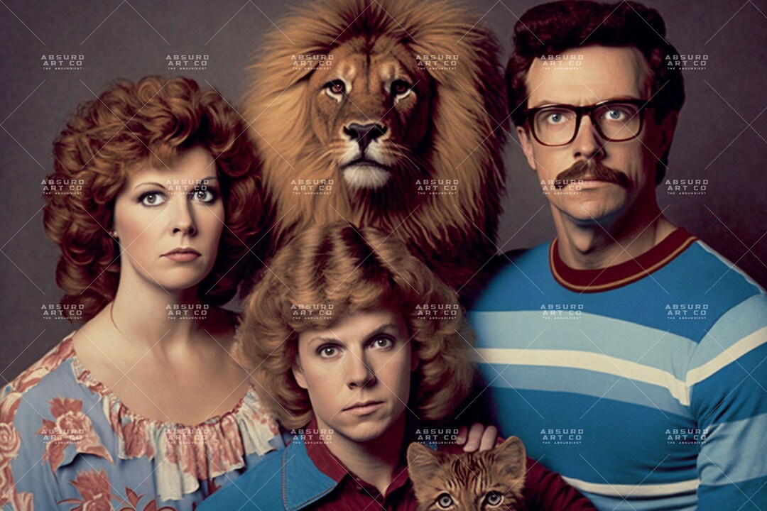 The Calla Clan Sears Style, Awkward Family Portrait, Ai-generated Art ...