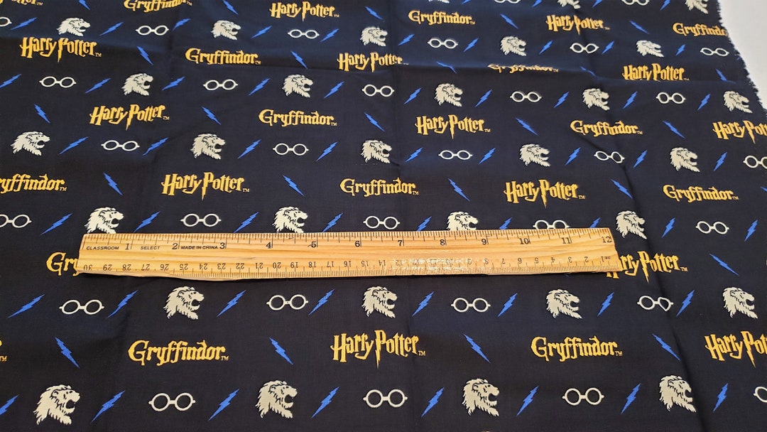 Harry Potter Gryffindor Fabric is a (1 Yard Pre Cut) Piece, 100% Cotton ...