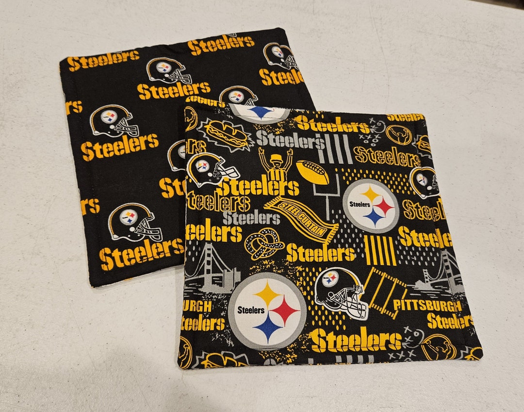 Steelers Different Patterns on Each Side Potholders, Set of 2 - Etsy
