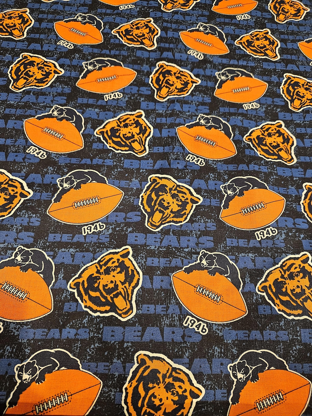 Chicago Bears NFL Fabric by the Yard and is 100% Cotton - Etsy