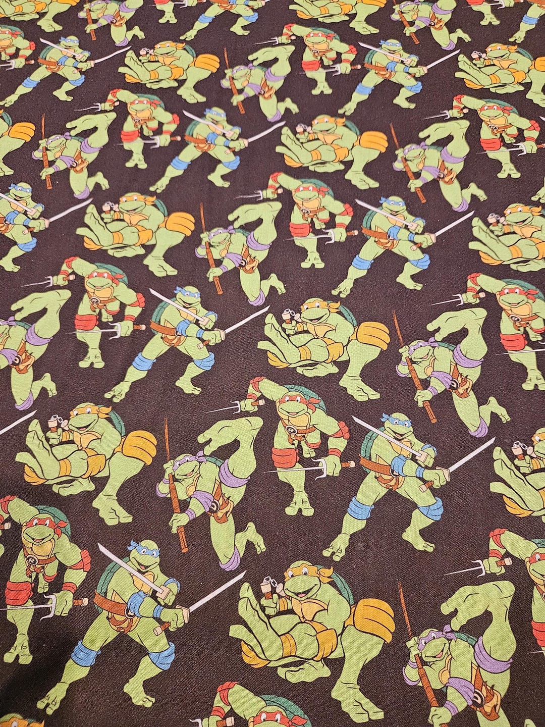 Teenage Mutant Ninja Turtles Fabric, 1 Yard Precut, 100% Cotton - Etsy