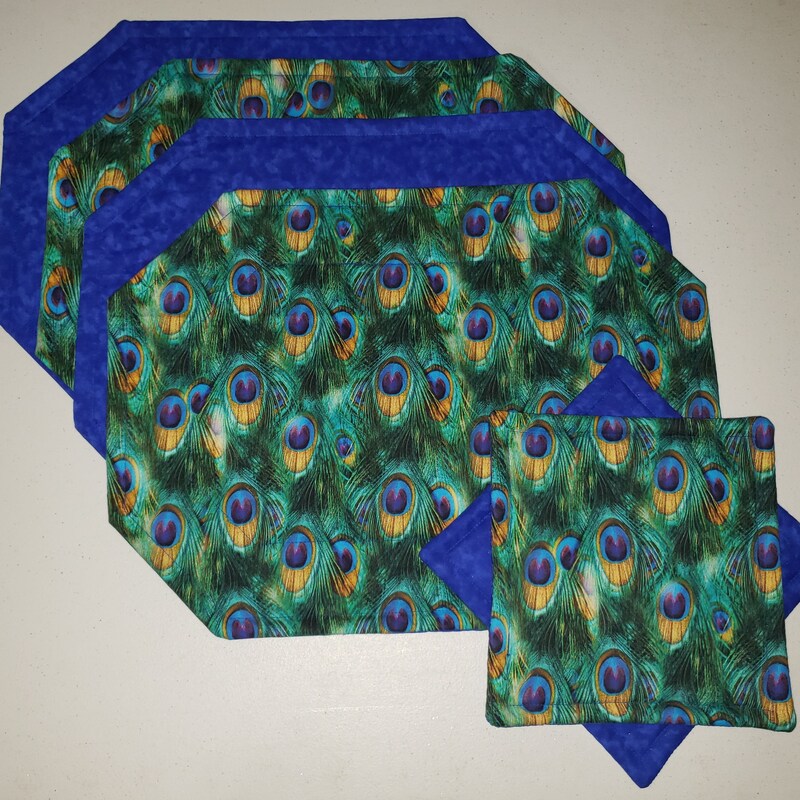 Peacock Feather Mat - Etsy