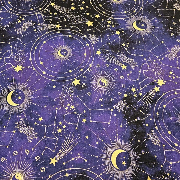 Constellation Fabric - Etsy