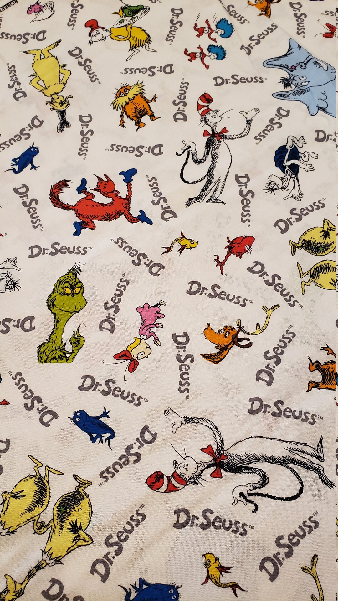 Dr Seuss Material by the Yard 100% Cotton - Etsy