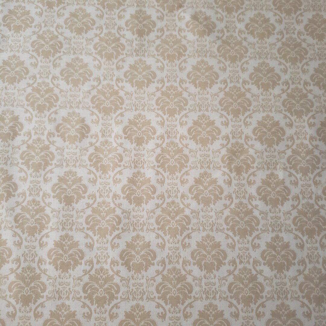 Classic Antique Beige Material by the Yard 100% Cotton Fabric - Etsy