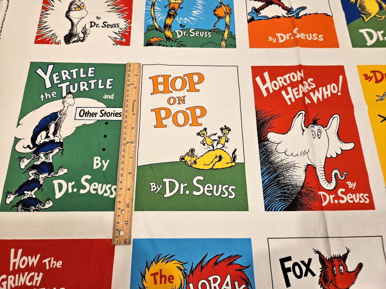 Dr. Seuss Book Covers Fabric Panel: 100% Cotton (23.5" X 45") - Etsy