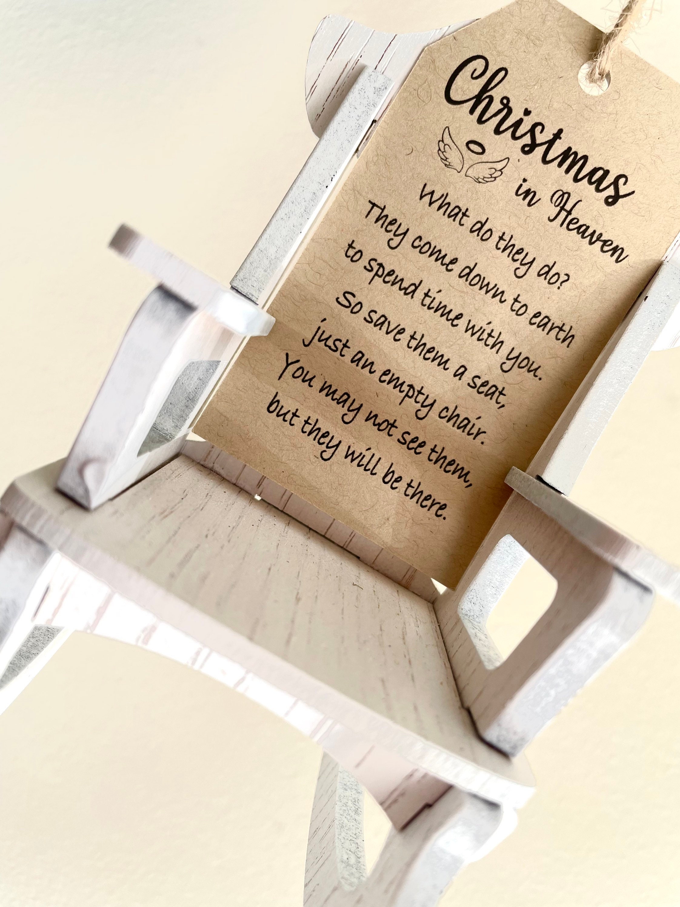 Christmas in Heaven Ornament | Rocking Chair Ornament | Christmas in ...