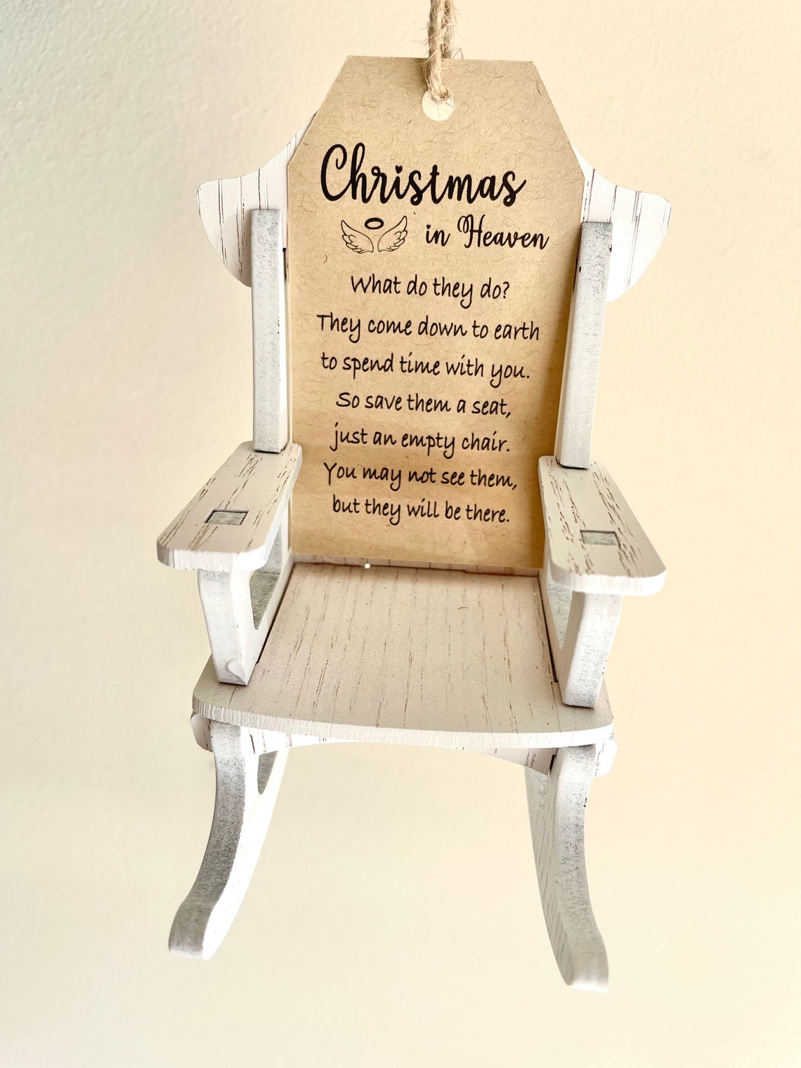 Christmas in Heaven Ornament | Rocking Chair Ornament | Christmas in ...