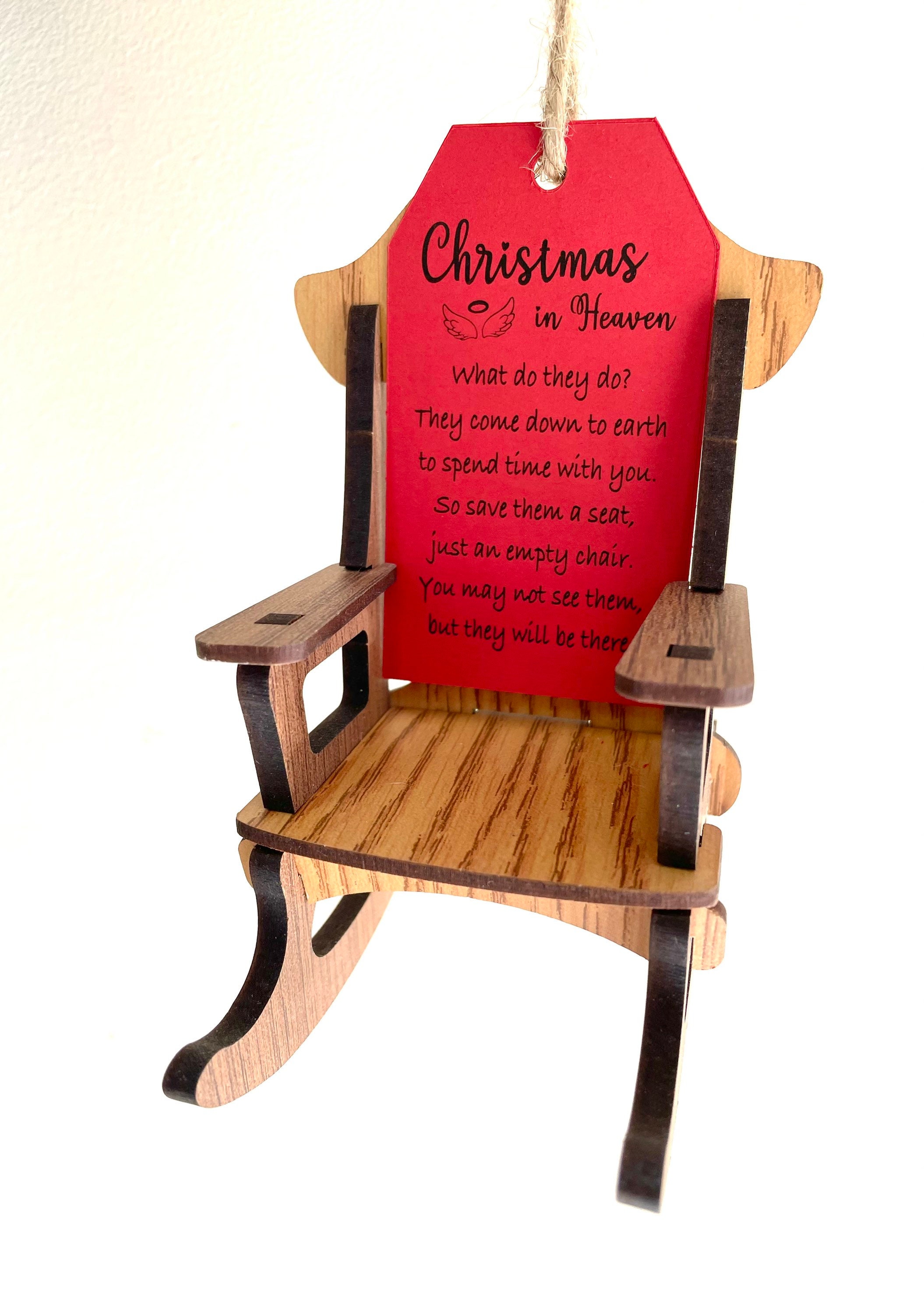 Christmas in Heaven Ornament | Rocking Chair Ornament | Christmas in ...
