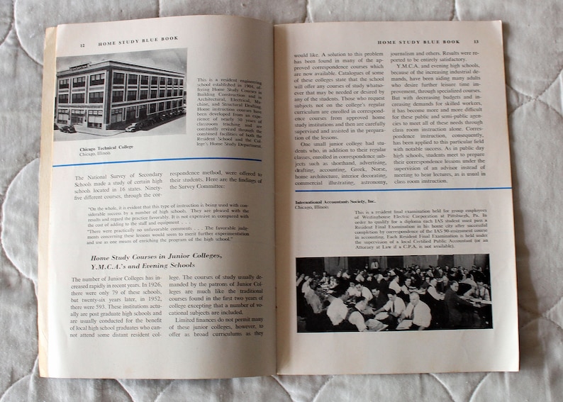 1953 Vintage Pamphlet - Home Study Blue Book - Vintage - Etsy