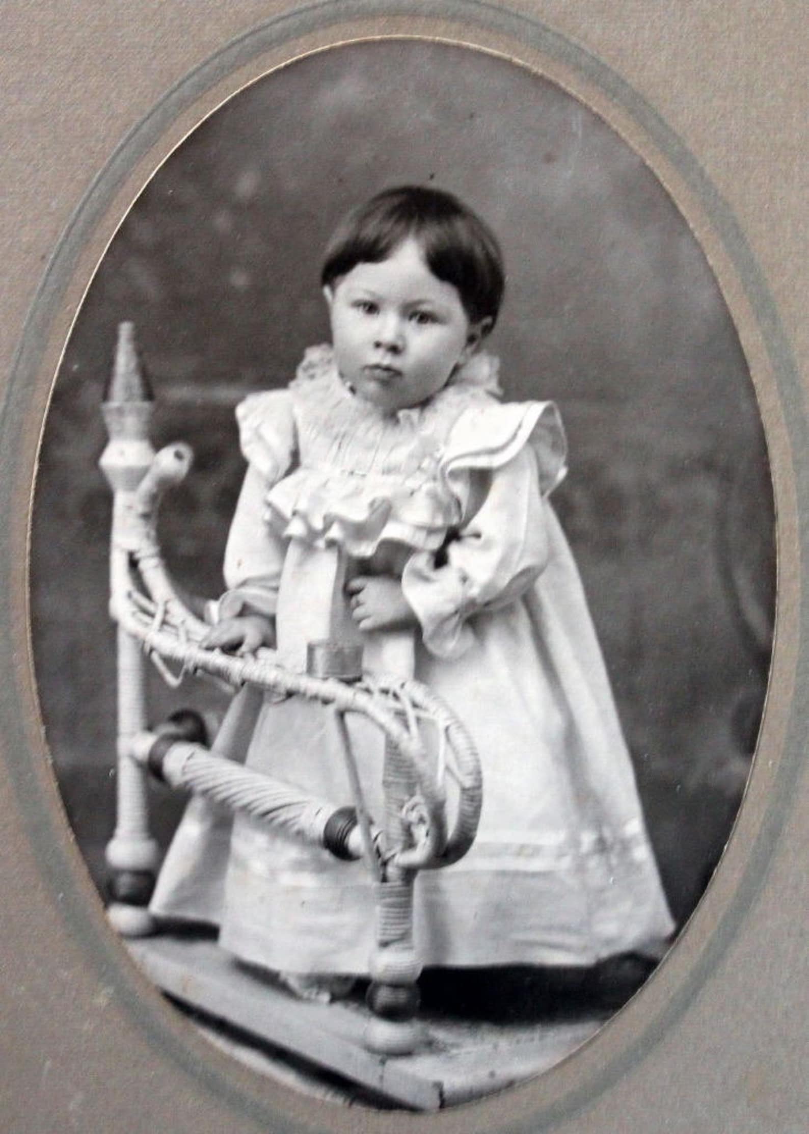 Baby Cabinet Photo - Lace Dress - 1890 - Vermont - FREE SHIP - Etsy