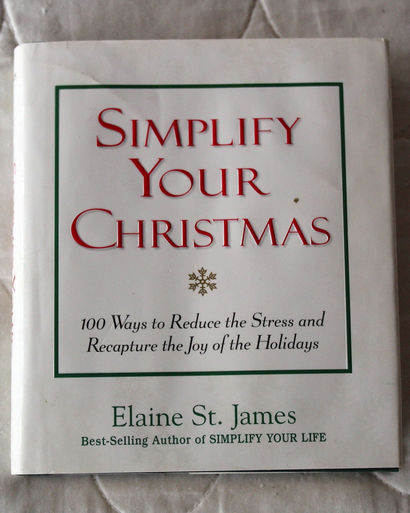 Simplify Your Christmas - Elaine St James - Book - 1998 - Etsy