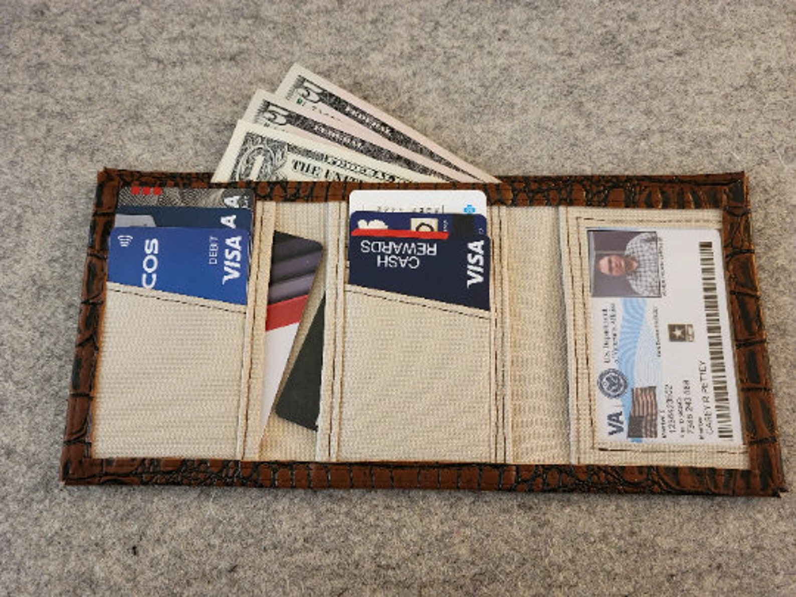 Men's Tri-fold Wallet PDF Pattern - Etsy